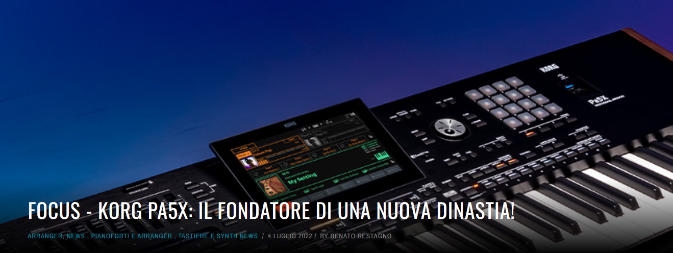 Focus Korg PA5X su SM Strumenti Musicali | Tastiere arranger